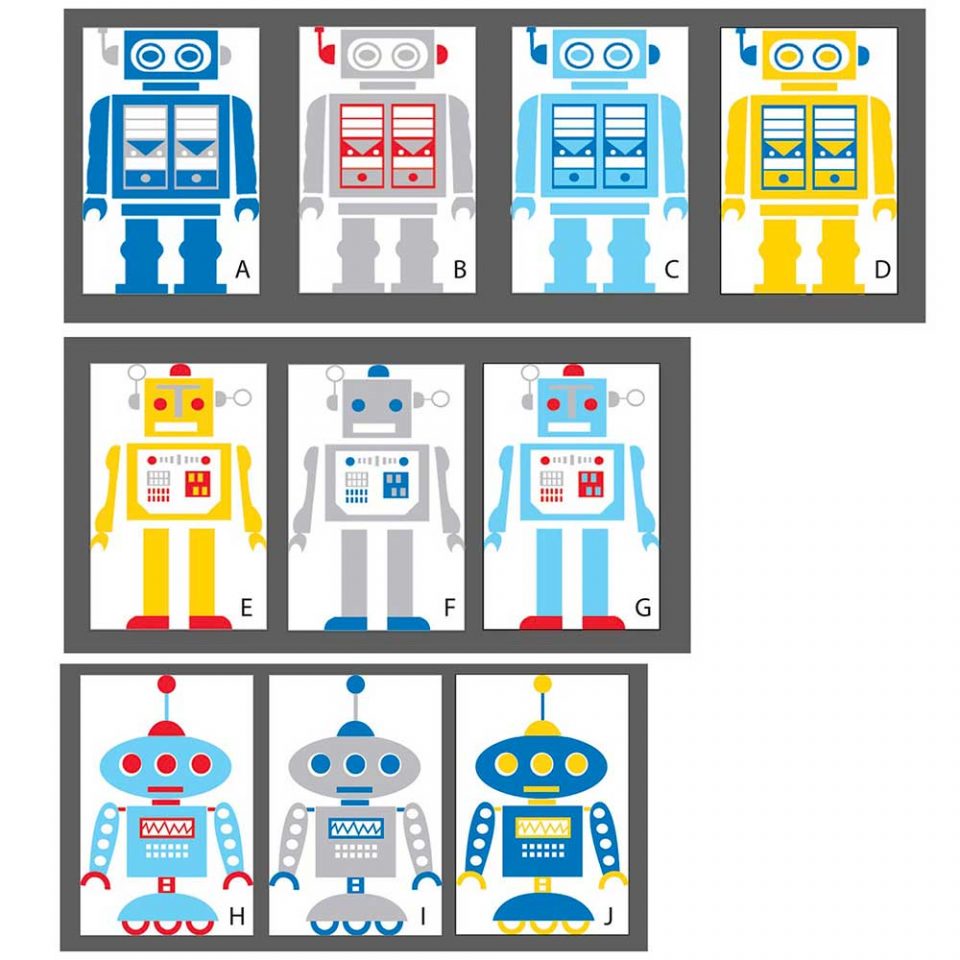 Autocollant mural - Robot